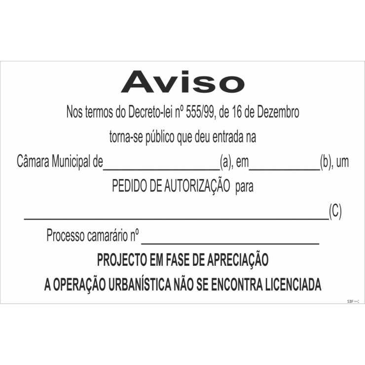 Sign for construction sites, Notice DL 555/99, Request for Work Permit...